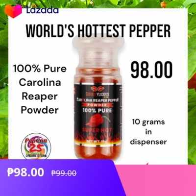 PepCon25 Carolina Reaper Pepper Powder 10g (Shrimpilycious) I 100% Pure ...