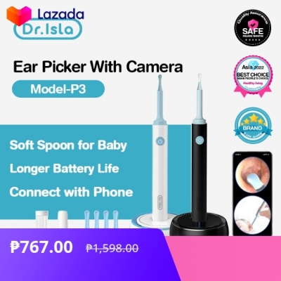 Dr. Isla P3 Intelligent Ear Pick with Camera Wireless WiFi Visual Ear ...