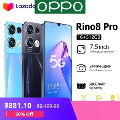 โทรศัพท์มือถือราคาถูก OPPQ Rino 8 Pro รองรับสมาร์ทโฟน 7.5/5.8 นิ้ว 4G ...