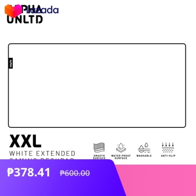 Alpha Unltd Gaming Mousepad White XXL (900x400x3mm) | Standard (Speed ...