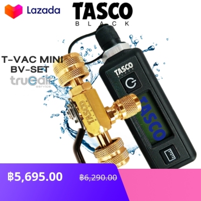 TASCO ดิจิทัลไมครอนเกจ Digital vacuum gauge & บอลวาล์ว3ทาง TB635 T-VAC MINI-BV-SET ดิจิทัลไมครอน ...