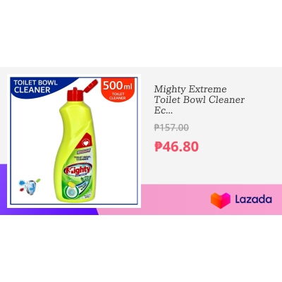 Mighty Extreme Toilet Bowl Cleaner Eco Lemon Scent 500ml - (TBC Yellow ...