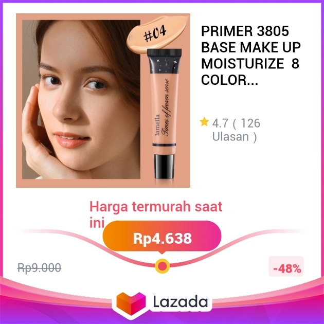 PRIMER 3805 BASE MAKE UP MOISTURIZE 8 COLORS MOISTURIZING