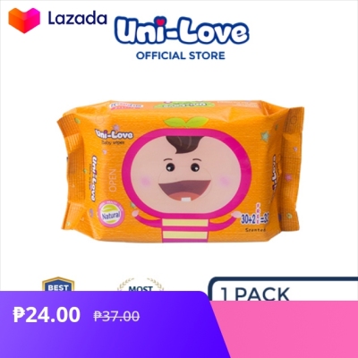 UniLove Powder Scent Baby Wipes 32's Pack of 1