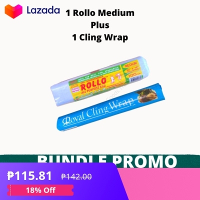 AZ Consumer Bundle Promo | 1 Rollo Plastic Roll Bag Plus 1 Cling Wrap