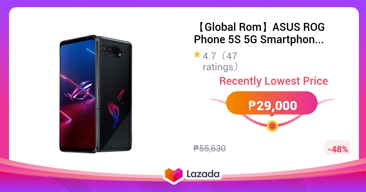 【Global Rom】ASUS ROG Phone 5S 5G Smartphone Snapdragon 888 Plus 6.78 ...