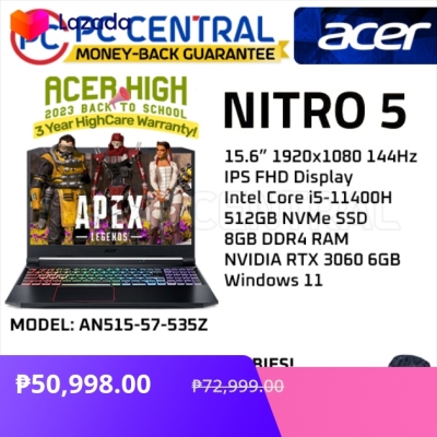 Acer Nitro 5 (AN515-57-535Z) 535Z | Intel Core i5-11400H (6 cores ...