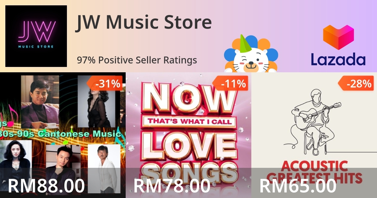 Shop online with JW Music Store now! Visit JW Music Store on Lazada.