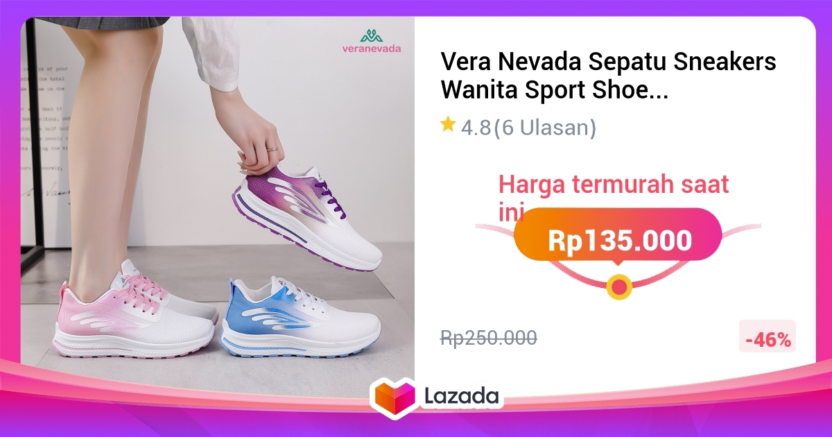 Vera Nevada Sepatu Sneakers Wanita Sport Shoes VN1252