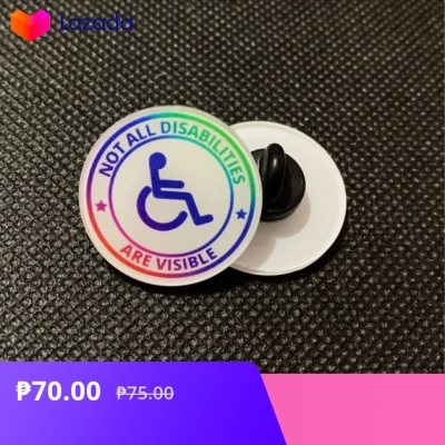 PWD Persons With Disability Acrylic Pin