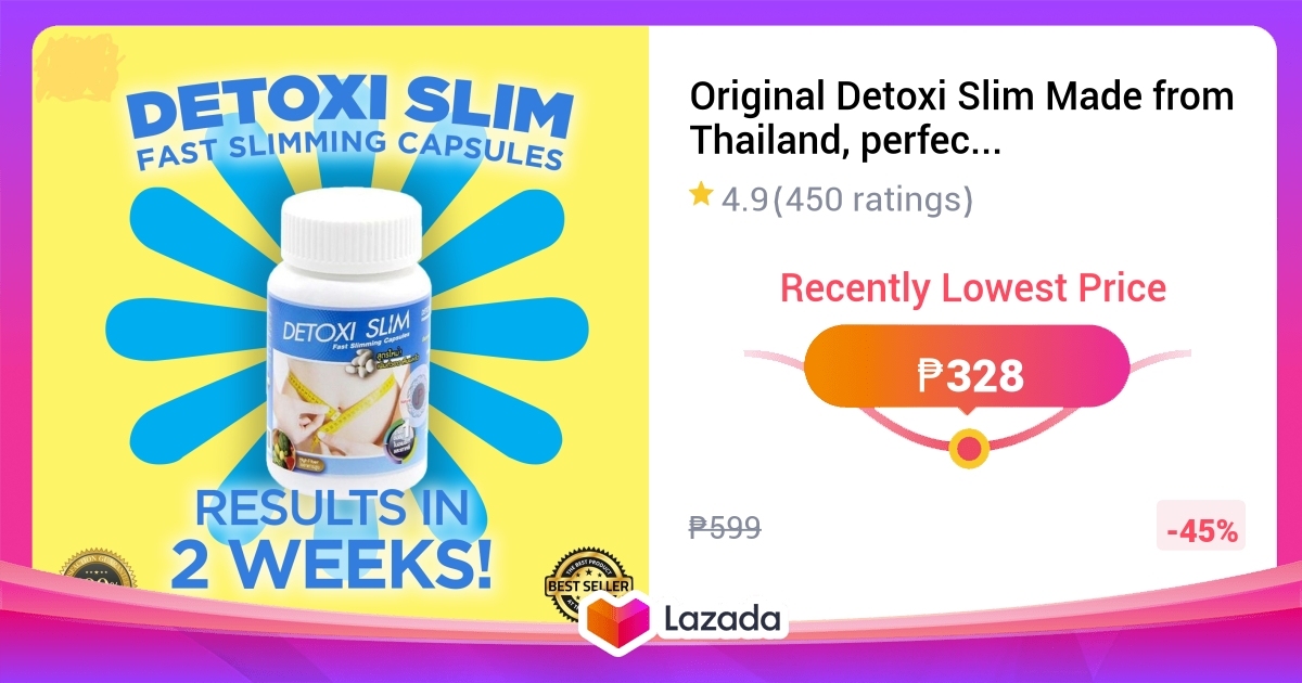 Original Detoxi Slim Made from Thailand, perfect slim 30 caps Slimming ...