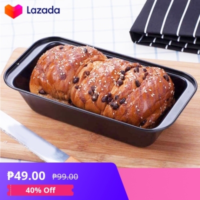 Loaf Pan,Bread Loaf Cake Baking Pan Black And Gold Carbon Steel Non ...