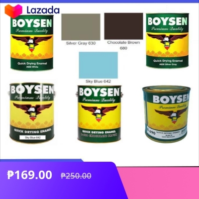 BOYSEN QUICK DRY ENAMEL PAINT 1 LITER 5 COLOR VARIANTS