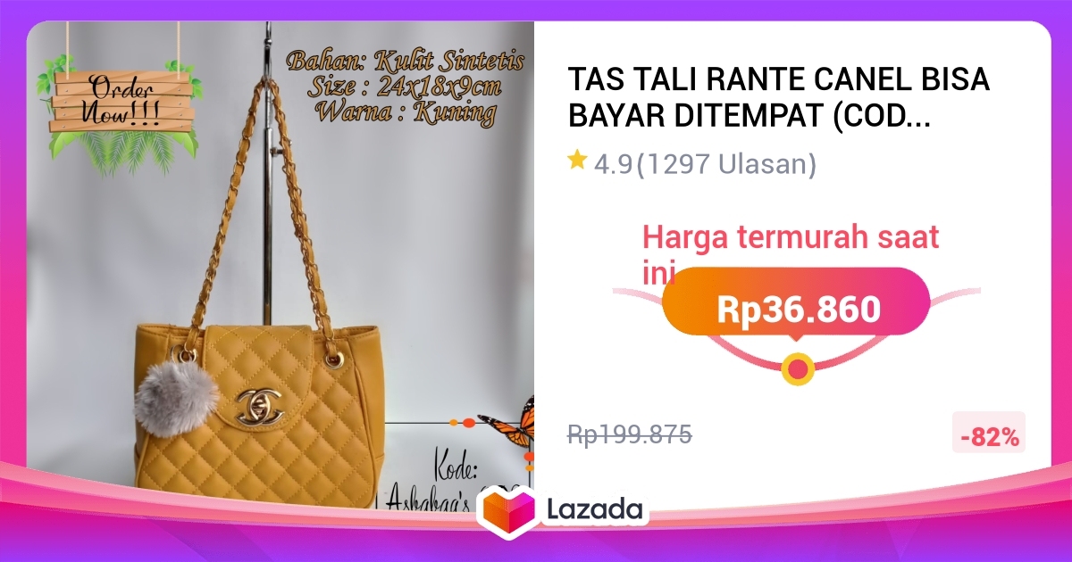 TAS TALI RANTE CANEL BISA BAYAR DITEMPAT (COD) TAS RANTE BEST SELLER 2023 TAS WANITA TERMURAH ...