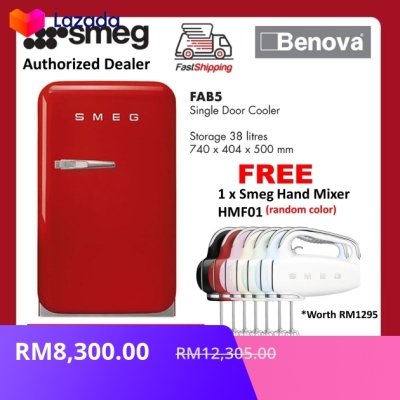[FREE SHIPPING+GIFT] Smeg 50’s Retro Style Vintage Mini Bar Fridge FAB5
