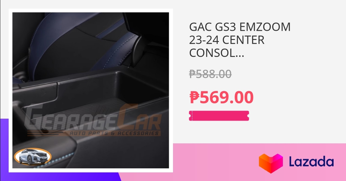 GAC GS3 EMZOOM 23-24 CENTER CONSOLE ORGANIZER