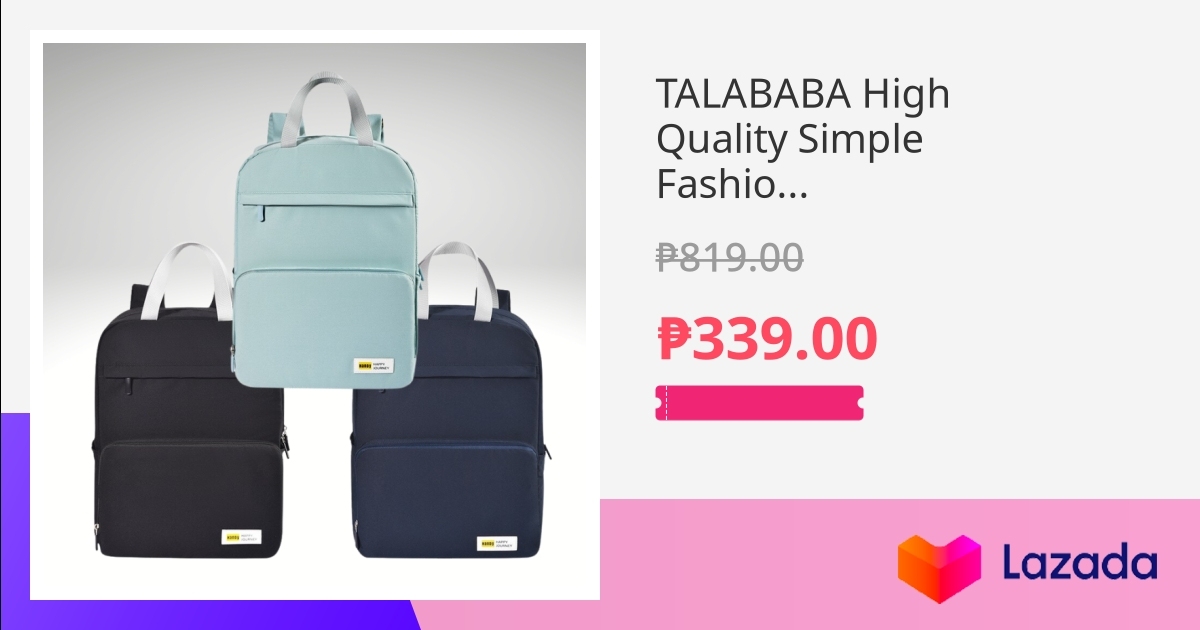 TALABABA High Quality Simple Fashion Foldable Backpacks | Color: Black ...