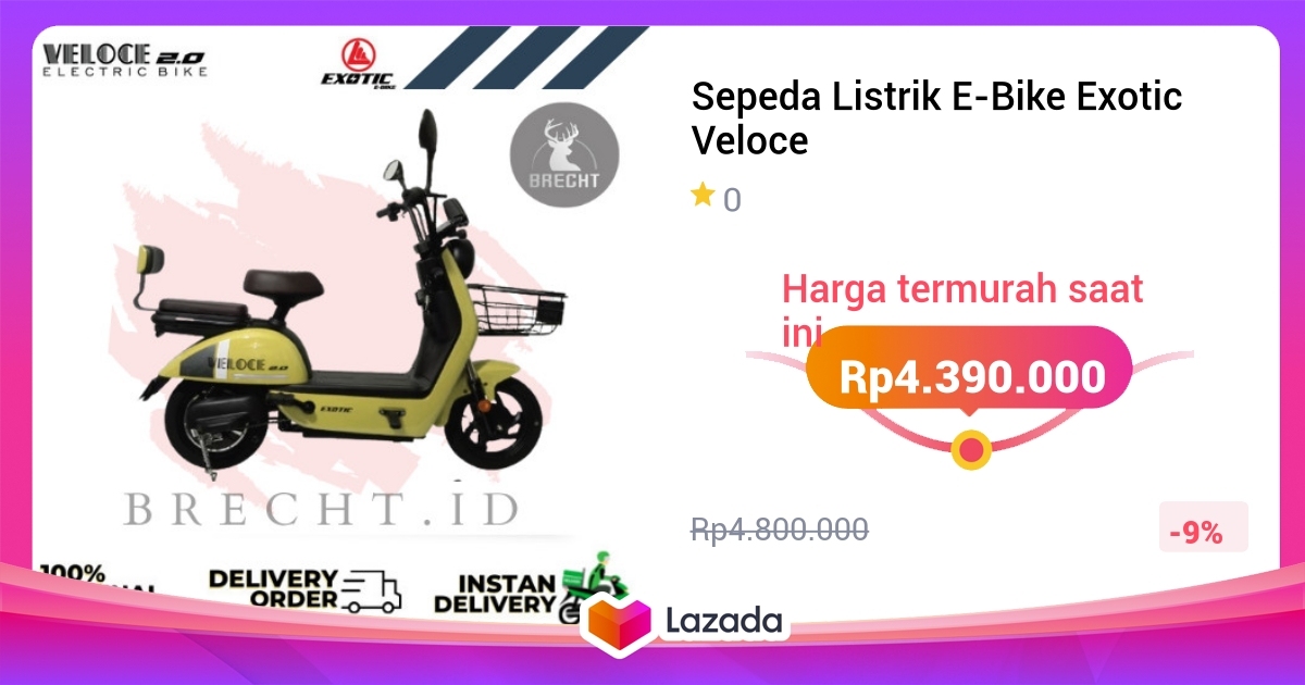 Sepeda Listrik E-Bike Exotic Veloce