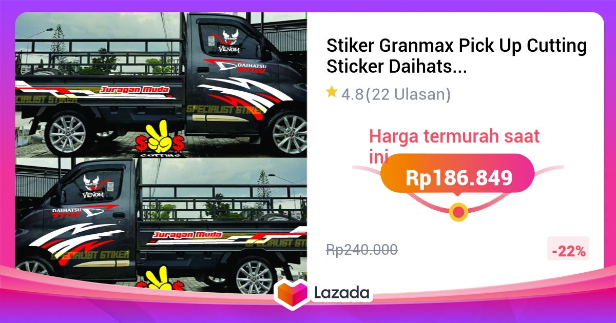 Stiker Granmax Pick Up Cutting Sticker Daihatsu Granmax