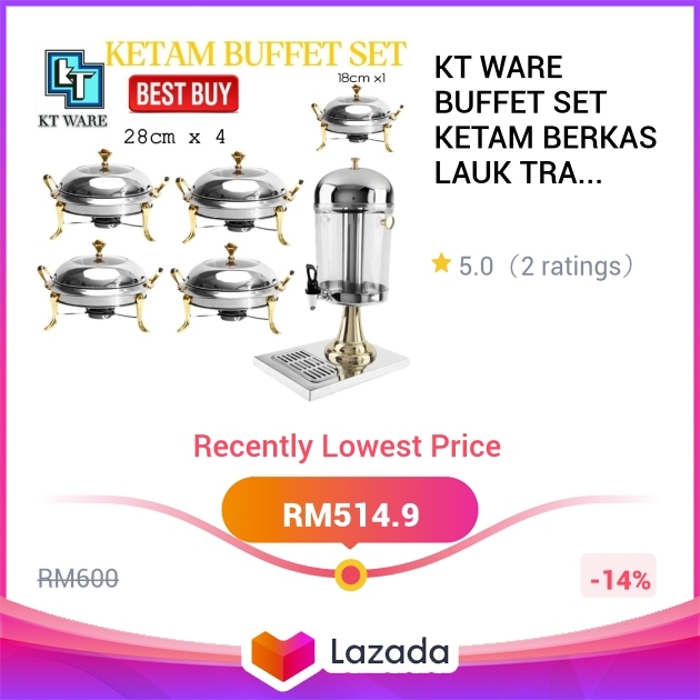 KT WARE BUFFET SET KETAM BERKAS LAUK TRAY HIDANGAN TRAY JAMUAN KATERING ...