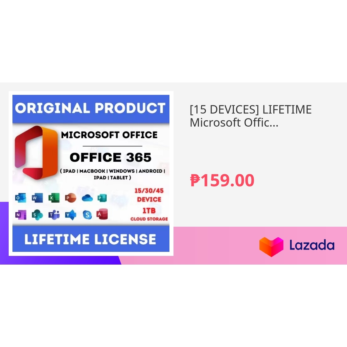 [15 DEVICES] LIFETIME Microsoft Office 365 + OneDrive 5TB For Windows ...