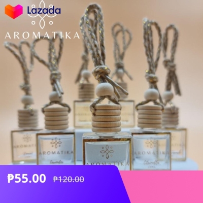 AROMATIKA Premium Scents Hanging Diffuser Car Air Freshener Home ...