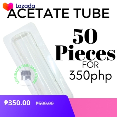 50 Pieces Acetate Tube | Blister Tube | Lip Balm Tube/ Money Holder