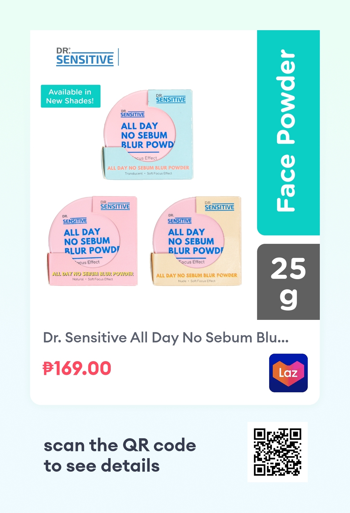 Dr. Sensitive All Day No Sebum Blur Powder 25g