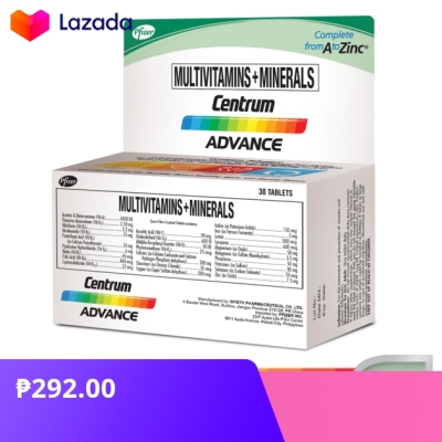 Centrum Advance Multivitamins 30 Tablets Bottle