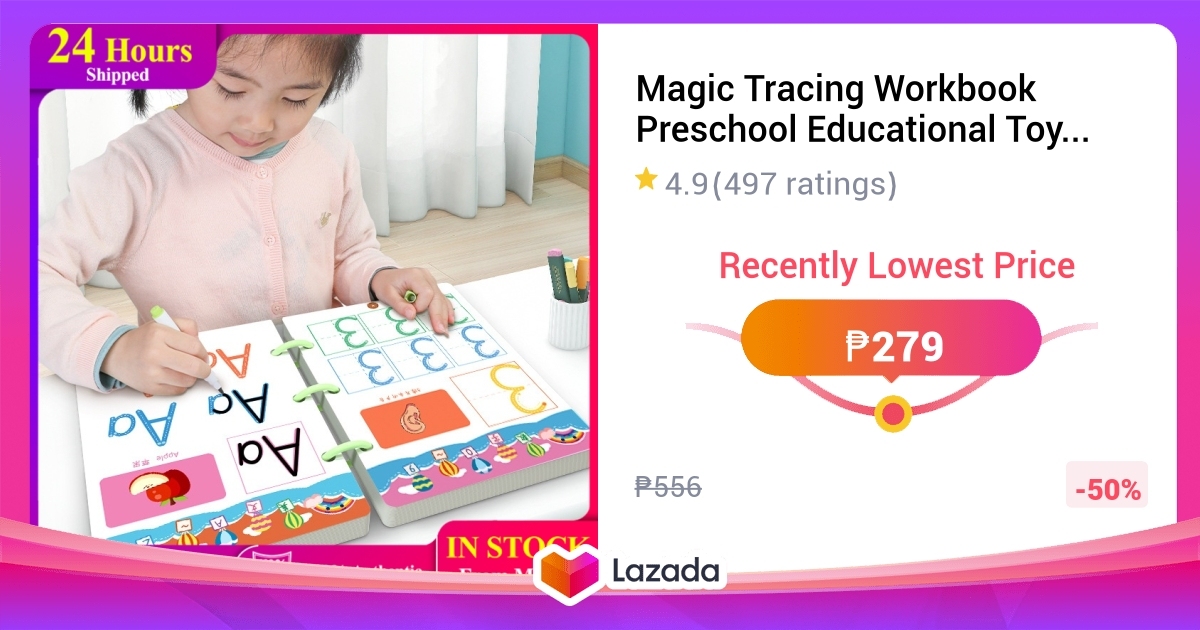 Magic Tracing Workbook Preschool Educational Toys Erasable Pen Logical ...