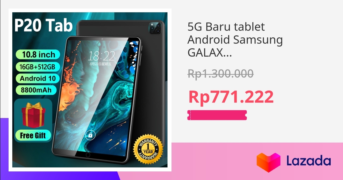 5G Baru tablet Android GALAXY tab PRO 11 10.8 inch HD kamera 12GB+512GB ...