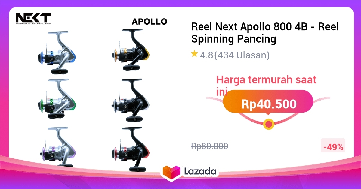 Reel Next Apollo 800 4B - Reel Spinning Pancing