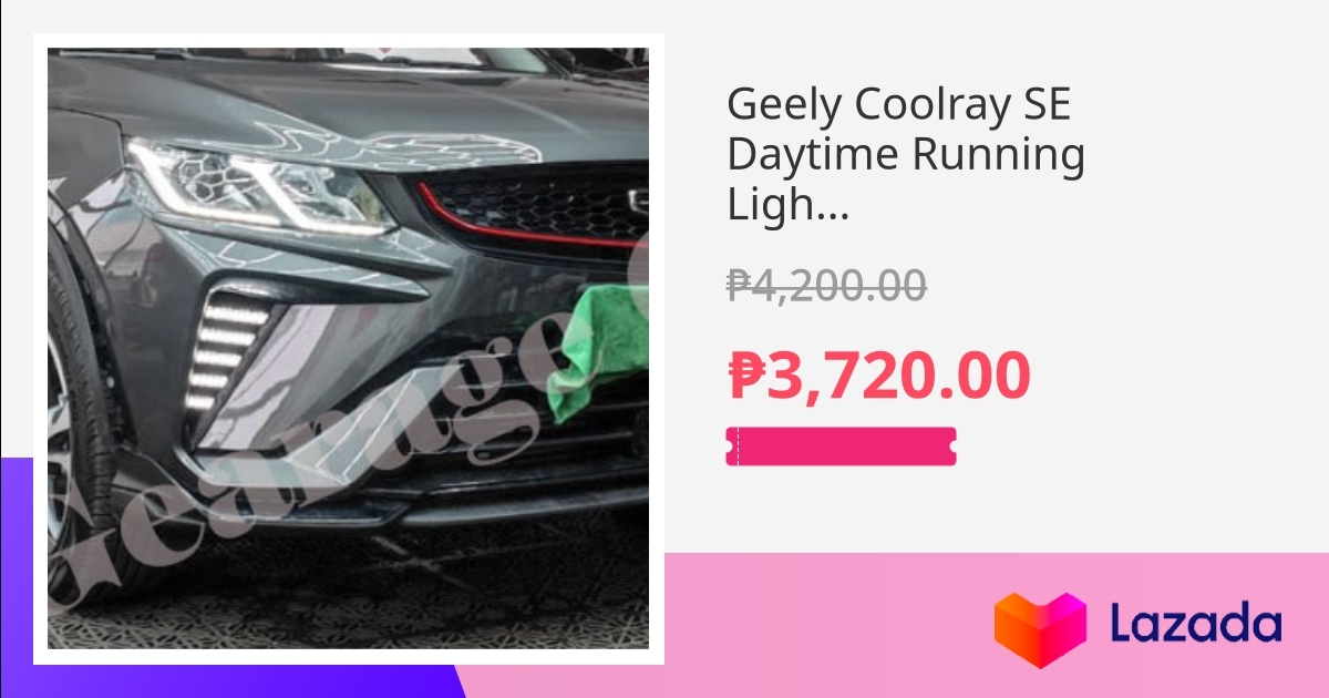 Geely Coolray SE Daytime Running Light DRL Fog Light Foglamp(Horizontal ...