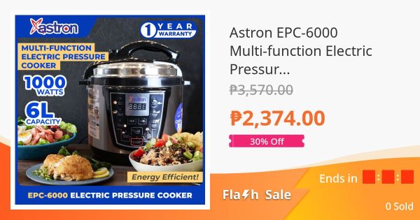 Astron EPC-6000 Multi-function Electric Pressure Cooker | Energy ...