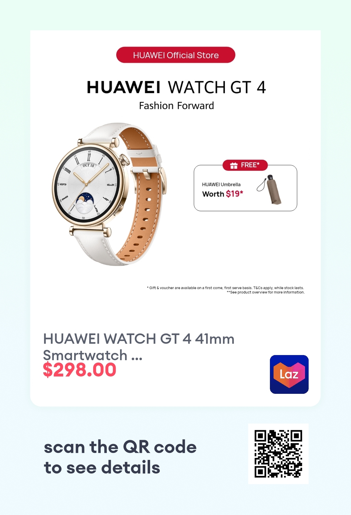HUAWEI WATCH GT 4 41mm Smartwatch | Geometric Aesthetics | Pro-Level ...