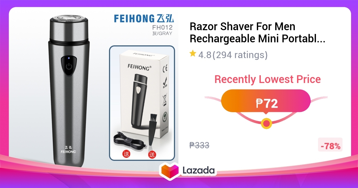 Razor Shaver For Men Rechargeable Mini Portable Razor Shaver For Men ...
