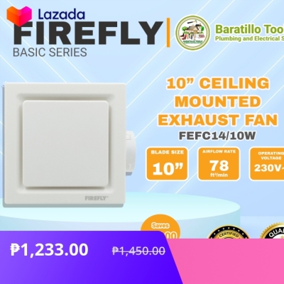 Firefly 10" Ceiling Mounted Exhaust Fan FEFC14/10W