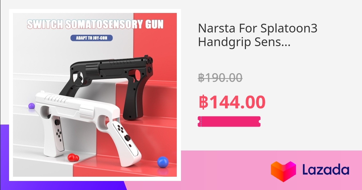 Narsta สำหรับ Splatoon3 Handgrip Sense จอยสติ๊กสำหรับ Joycon Nintendo Switch Ns Oled เกม ...