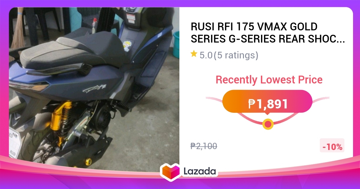 RUSI RFI 175 VMAX GOLD SERIES G-SERIES REAR SHOCK (310MM)