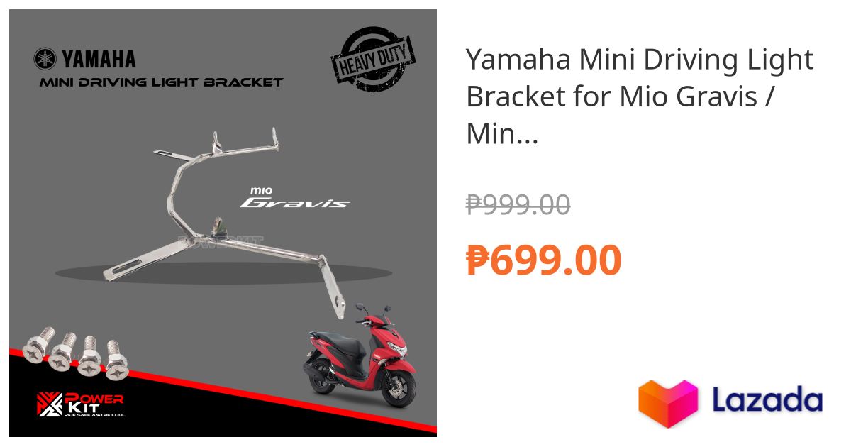 Yamaha Mini Driving Light Bracket for Mio Gravis / Mini driving light ...