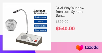 Dual Way Window Intercom System Bank Counter Interphone Zero-touch For ...