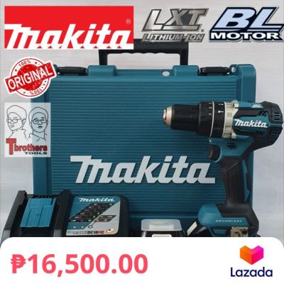 ORIGINAL MAKITA DHP484RFE 18V LXT CORDLESS BRUSHLESS HAMMER DRIVER DRILL