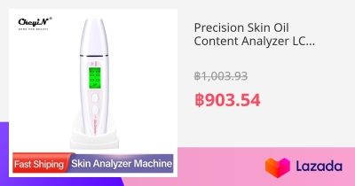 Precision Skin Oil Content Analyzer LCD Digital Facial Skin Moisture Meter Battery Operated Skin ...
