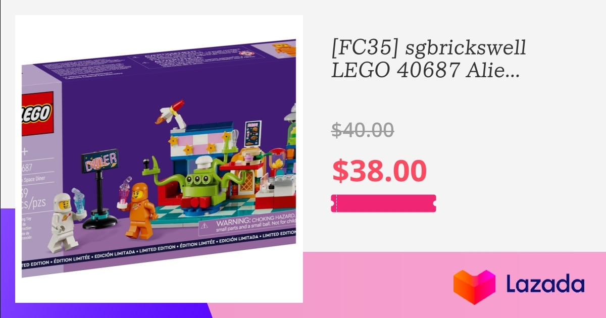 [FC35] sgbrickswell LEGO 40687 Alien Space Diner