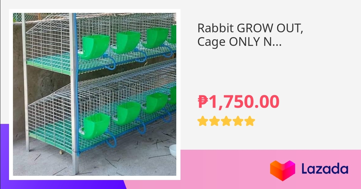 Rabbit GROW OUT Sold Separately, Cage ONLY NO ACCESSORIES 30X50CM PER ...