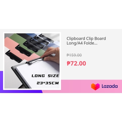 Clipboard Clip Board Long/A4 Folder Clipboard With Cover 2 Fasteners ...