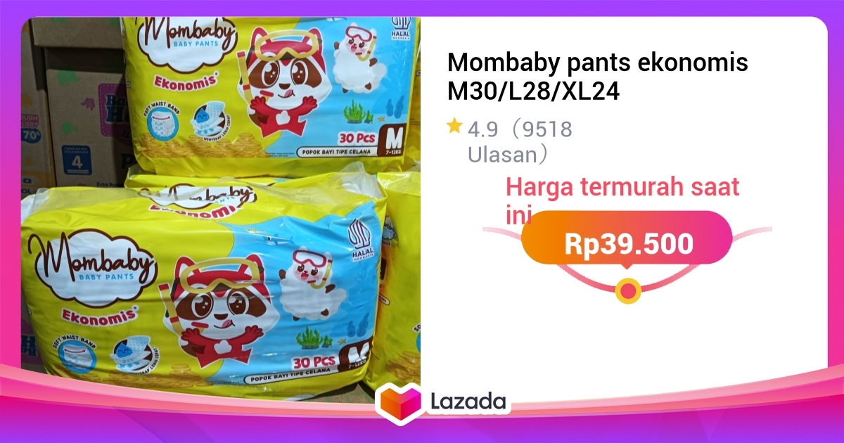 Mombaby pants ekonomis M30/L28/XL24