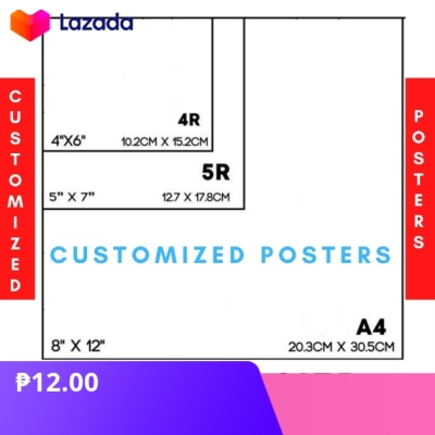 LOWEST PRICE CUSTOMIZED POSTERS (A4, 4R, 5R, Laminated, Sticker, Photo ...