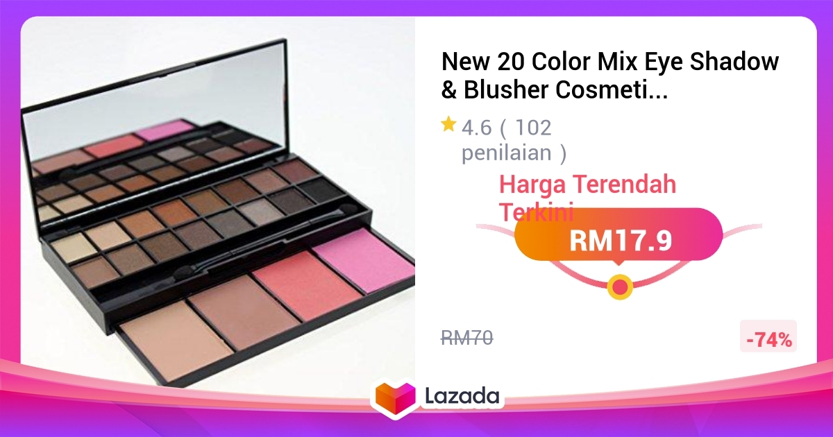 New 20 Color Mix Eye Shadow & Blusher Cosmetic Set [FREE SHIPPING]