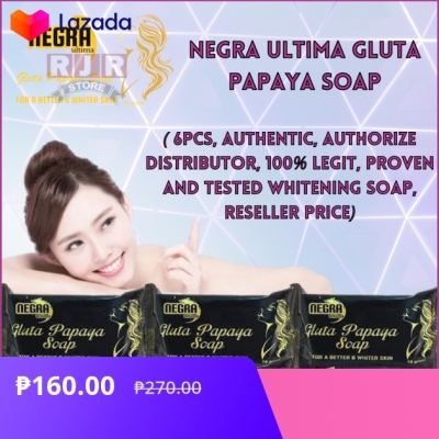 NEGRA ULTIMA GLUTA PAPAYA SOAP (6pcs, Authentic, Authorize Distributor ...